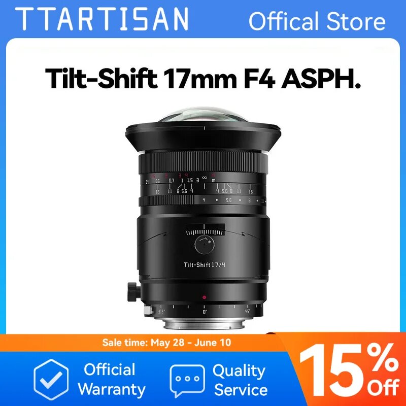 TTArtisan 17mm F4 Tilt-Shift Объектив Nikon Z для Sony, Fuji