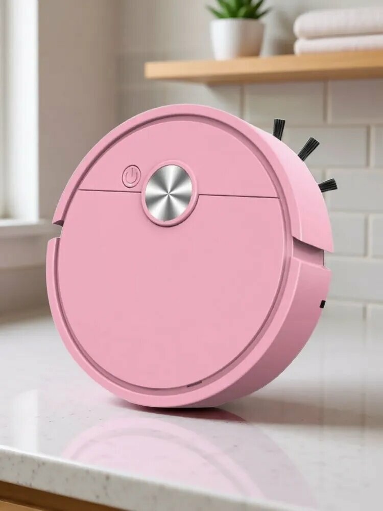 Робот-пылесос Robot cleaner, светло-розовый
