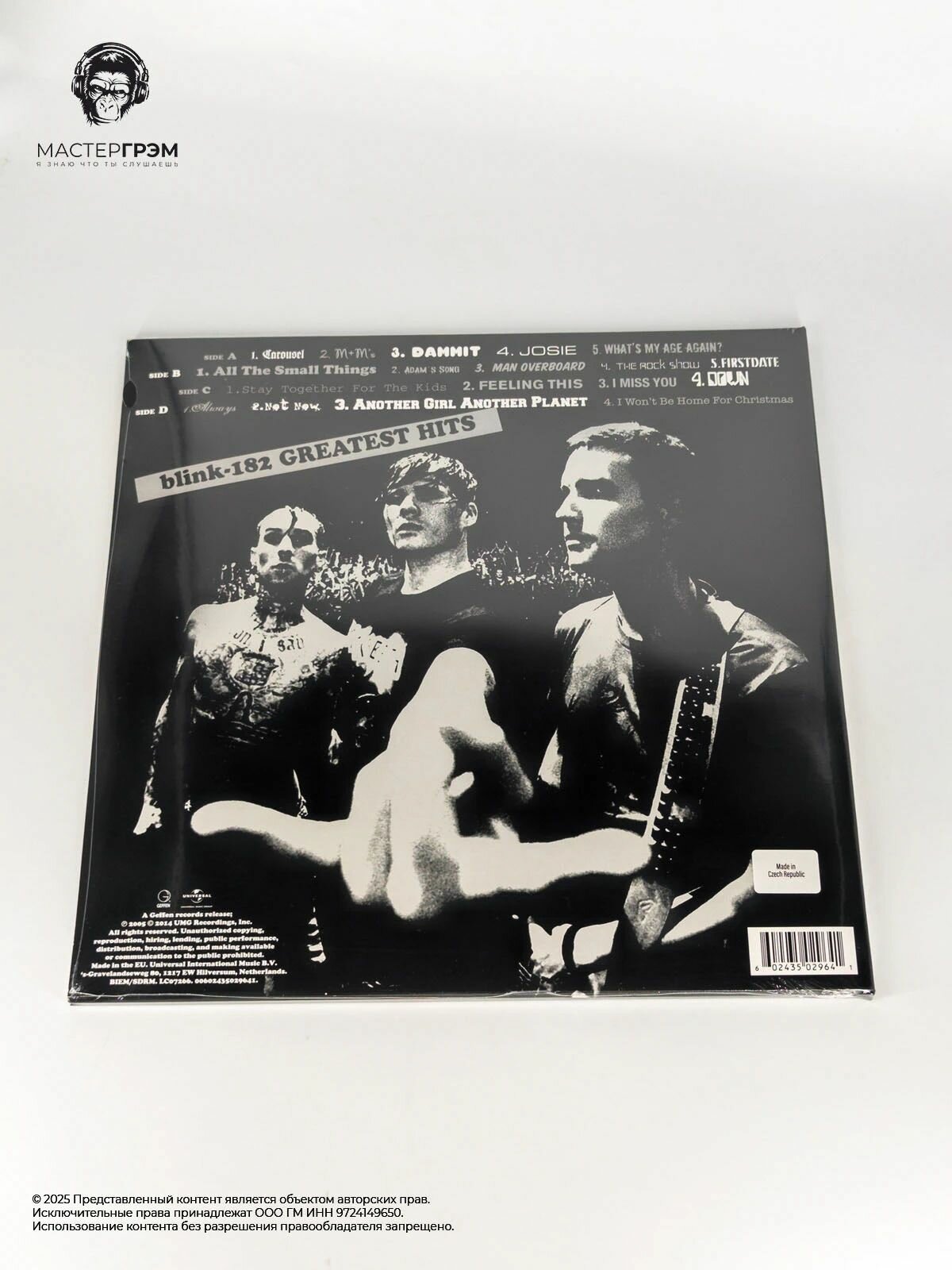 Виниловая пластинка Blink-182 - Greatest Hits (2LP) 2022