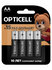 Батарейки щелочные Opticell Basic, LR06, АА, 4 шт