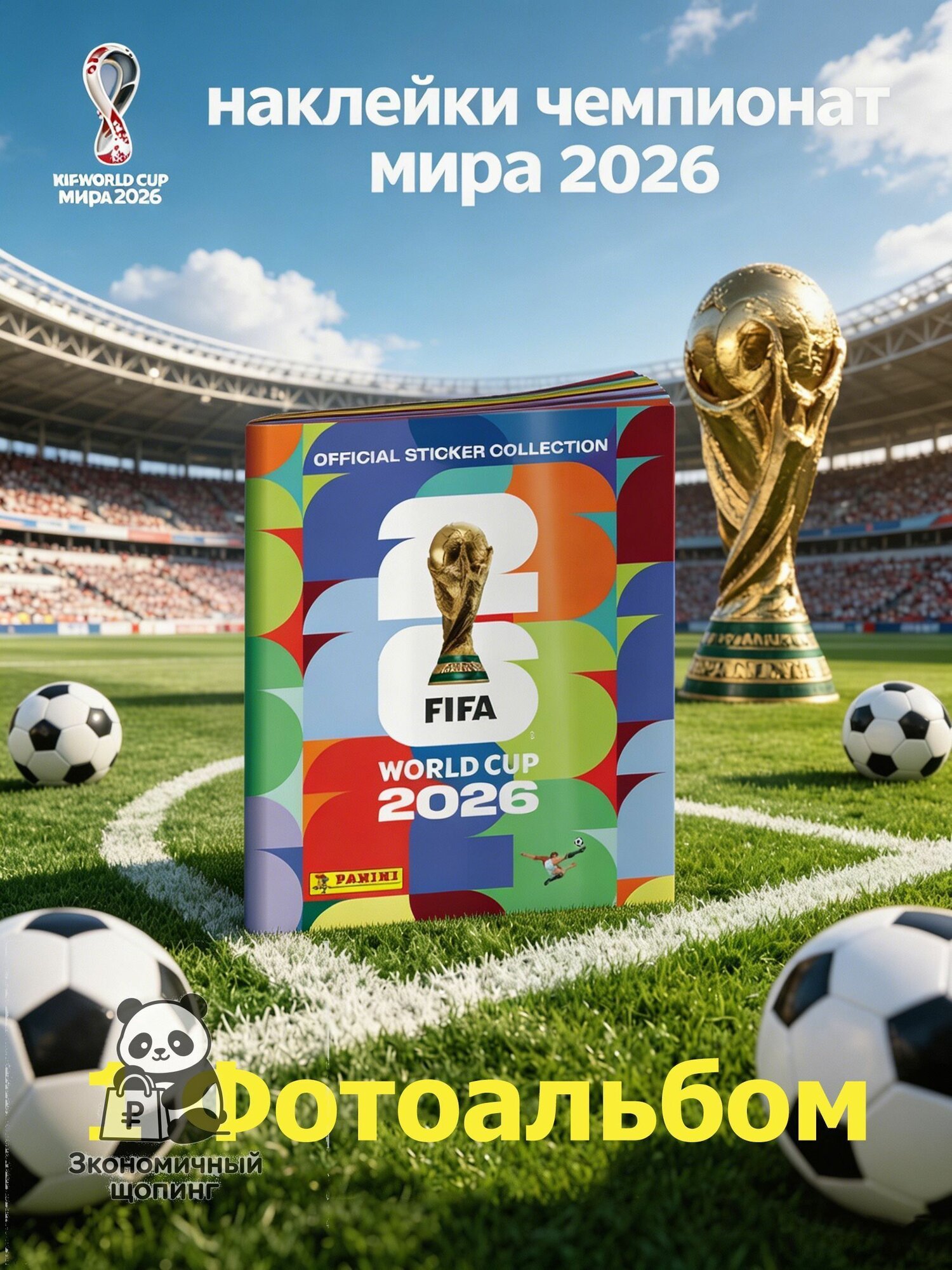 Коллекционные наклейки FIFA World Cup 2026Коллекционные наклейки FIFA World Cup 2026