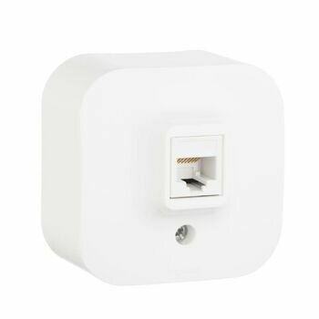 Розетка RJ45 5е-UTP IP20 QUTEO