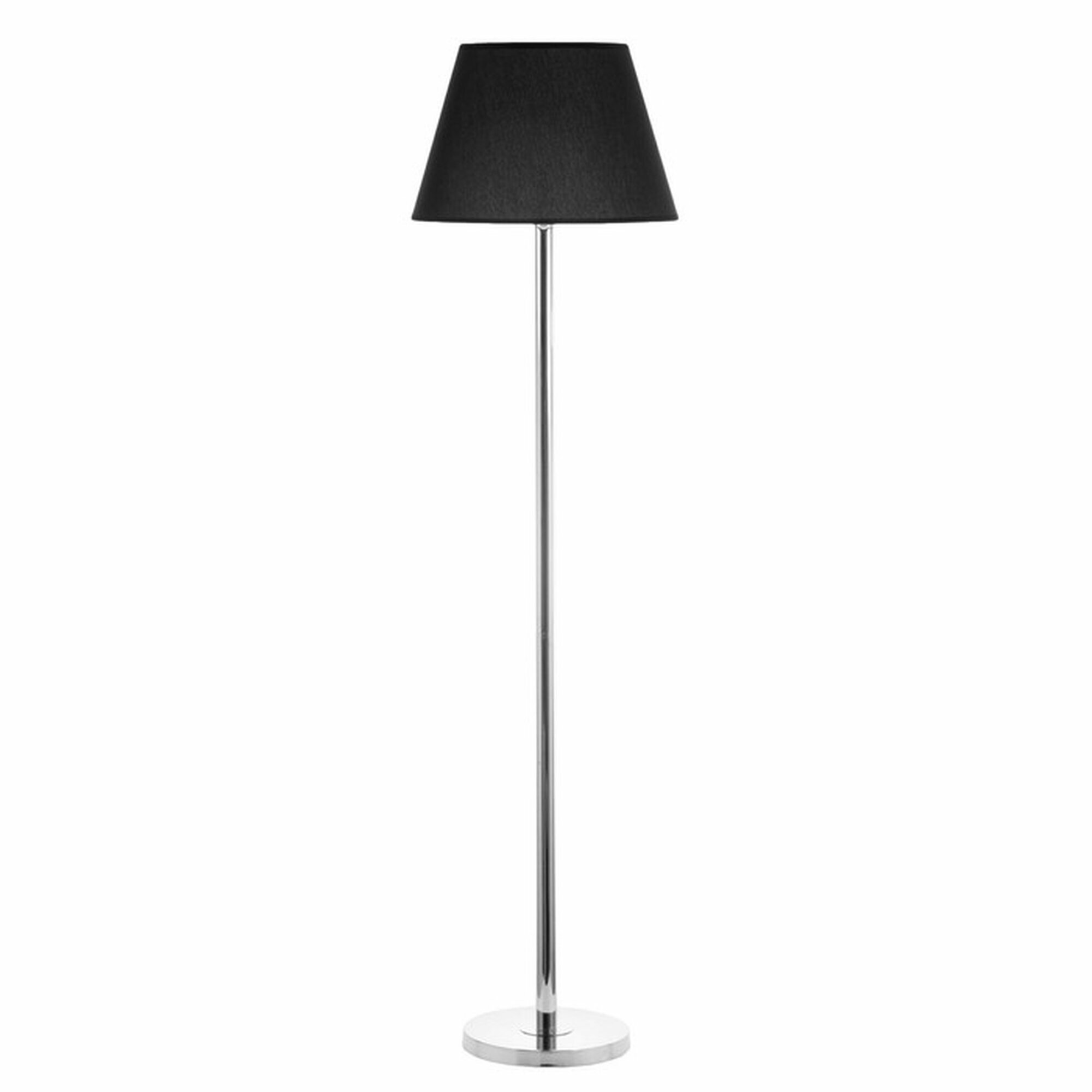Торшер BayerLux 16440/1BK Е27 40Вт черно-хромовый 38х38х157 см