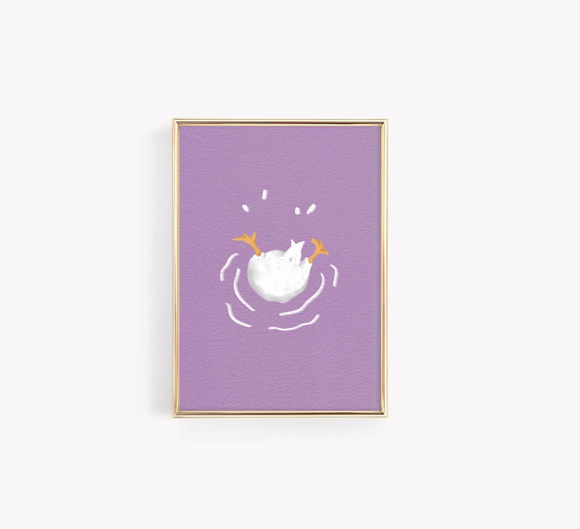 Картина "Забавный Причудливый Утенок" HALFLEMART TT3846-2, 20x30cm no frame