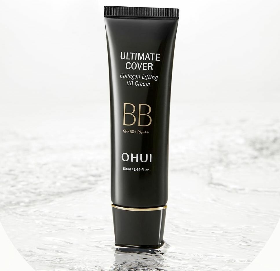 Лифтинг ББ-крем с надежной солнцезащитой 50мл, O HUI ultimate cover collagen lifting BB cream SPF50+ PA+++ 50ml