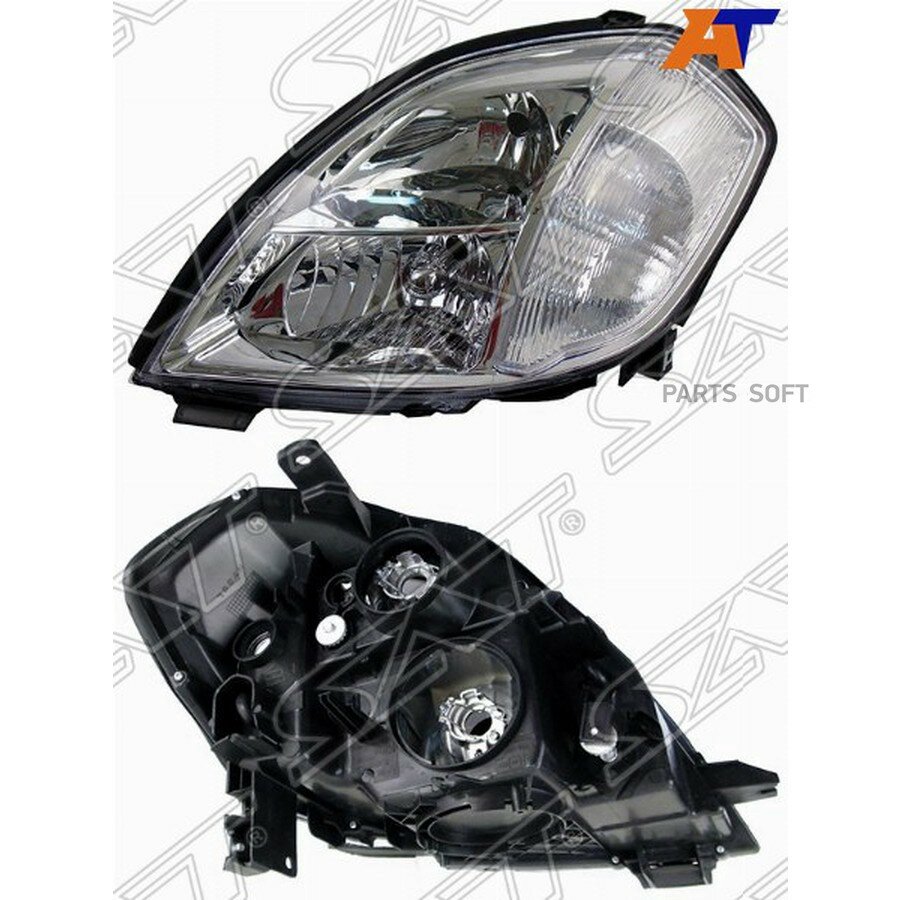 Фара Nissan Teana 03-05 (Слева/ Галоген/ Ручная регулировка) SAT ST-115-1114L | цена за 1 шт