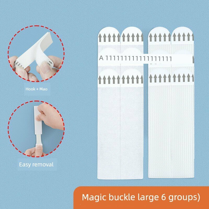 Большие крепежи Magic Hooks 6 комплектов для обоев - без сверления, прочный клей, без следов
