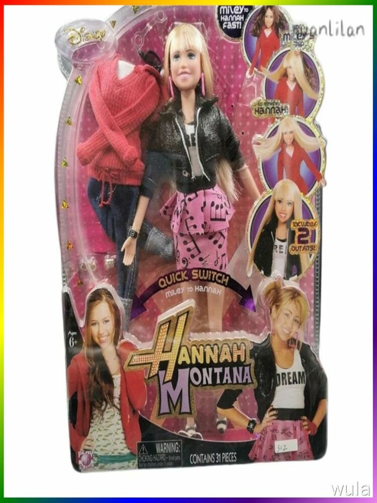 Кукла Disney Hannah Montana Jakks с 21 нарядом, набор деталей, игрушка для детей 6+, подарок.