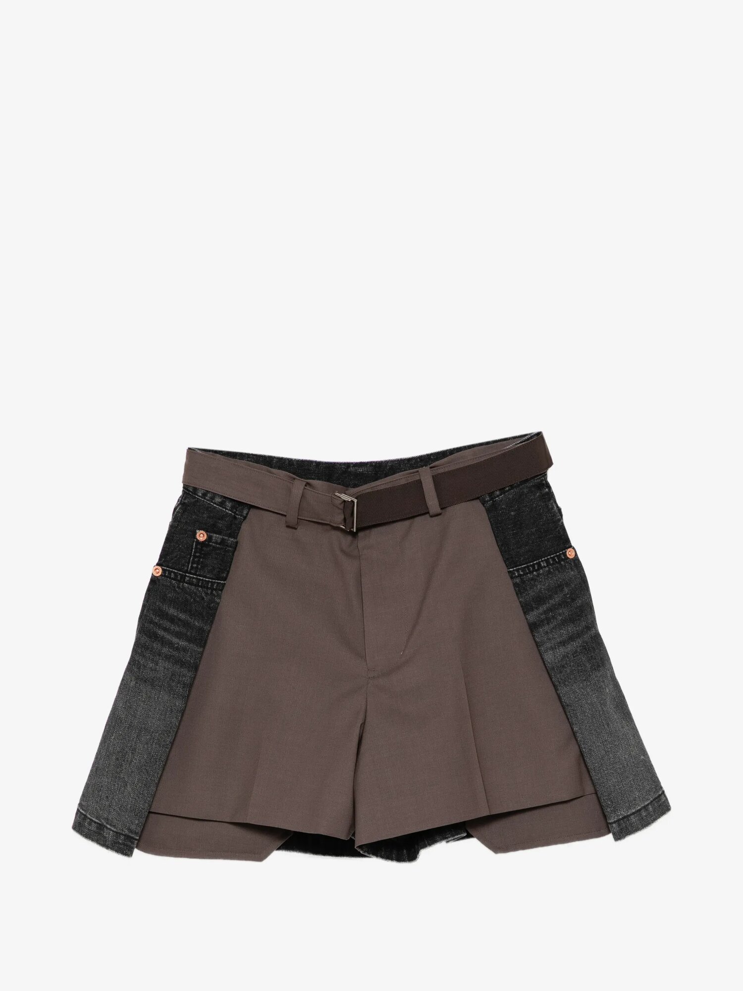 Шорты Hybrid denim-panel shorts