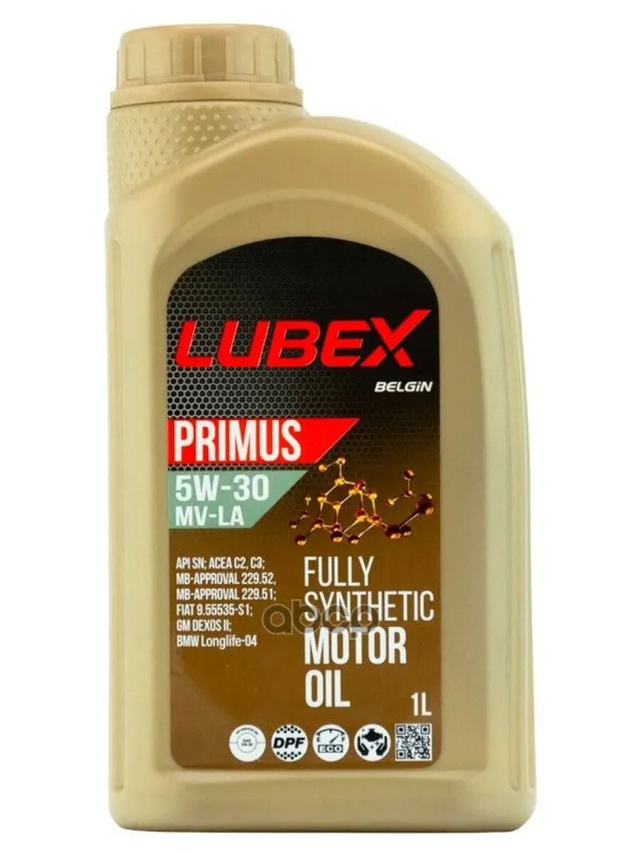LUBEX Lubex Синт. Мот. Primus Mv-La 5W-30 Sn C2/C3 (1Л)