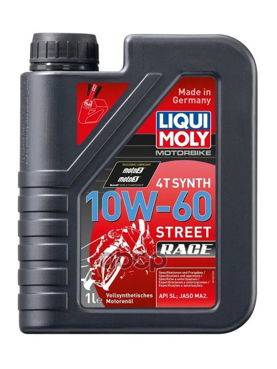 Для Мотоциклов 10W60 Liqui Moly 1Л Синтетика Racing Synth 4T