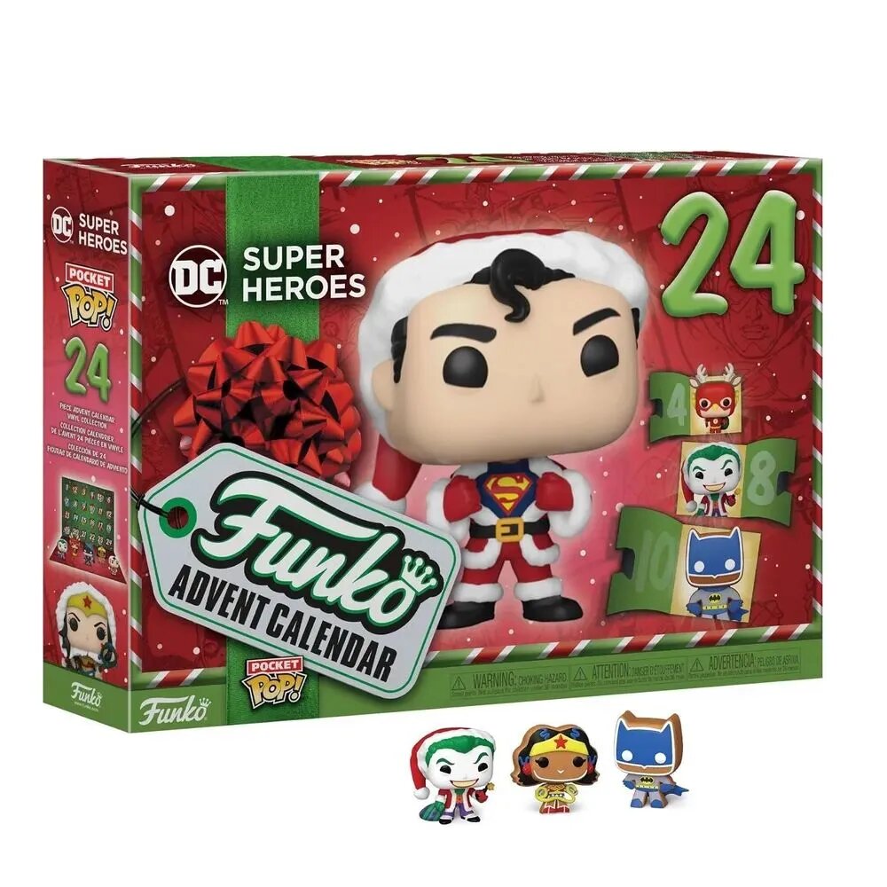 Know EasyxFunko POP! Рождественский Адвент календарь Герои DC стандартная классическая модель