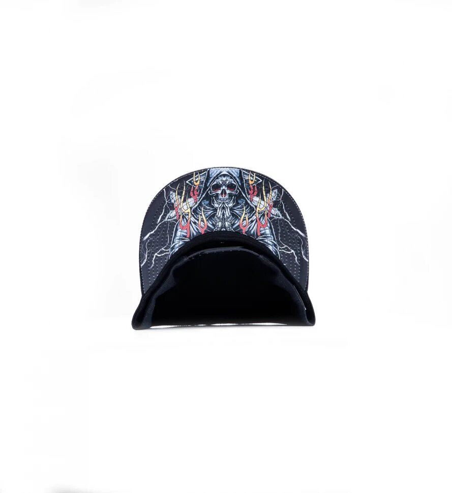 Бейсболка Affliction для взрослых и детей, размер OneSize, черный 100 — фото 1