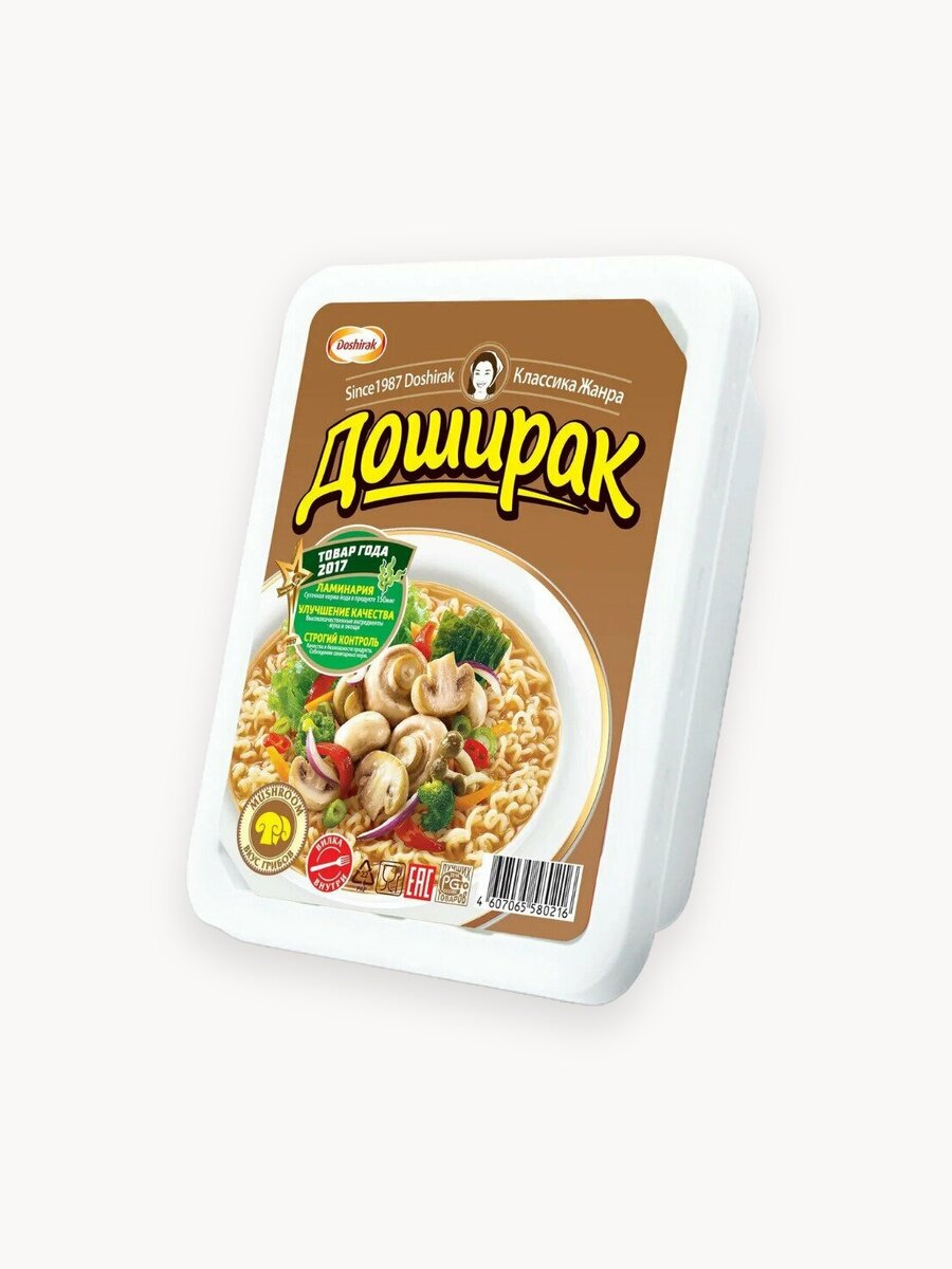 Лапша быстрого приготовления Доширак грибы 90гр *24 шт.