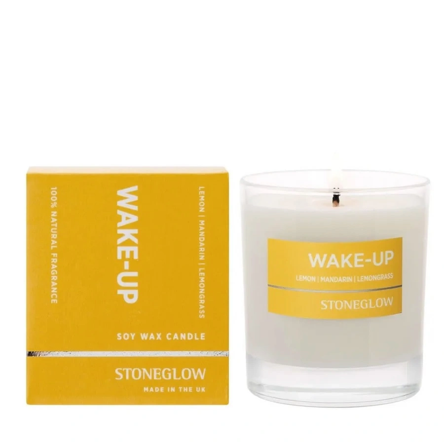 Свеча для дома и помещений Stoneglow Lemon Mandarin Lemongrass 200 гр - Лемонграсс