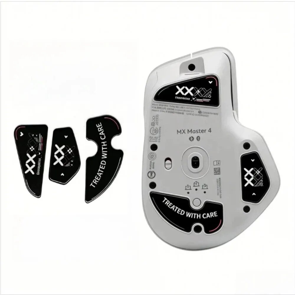 Стеклянные ножки для мыши Logitech MX Master 4, 2.5D закругленные края, из высокоалюмосиликатного стекла, износостойкая и устойчивая к царапинам, полная защита