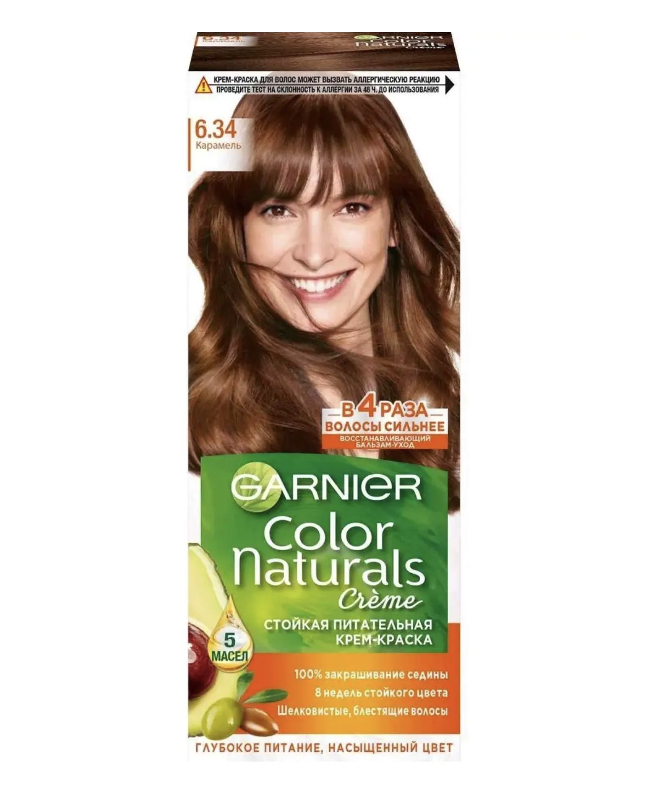 Garnier Крем-краска для волос тон 6.34 Карамель