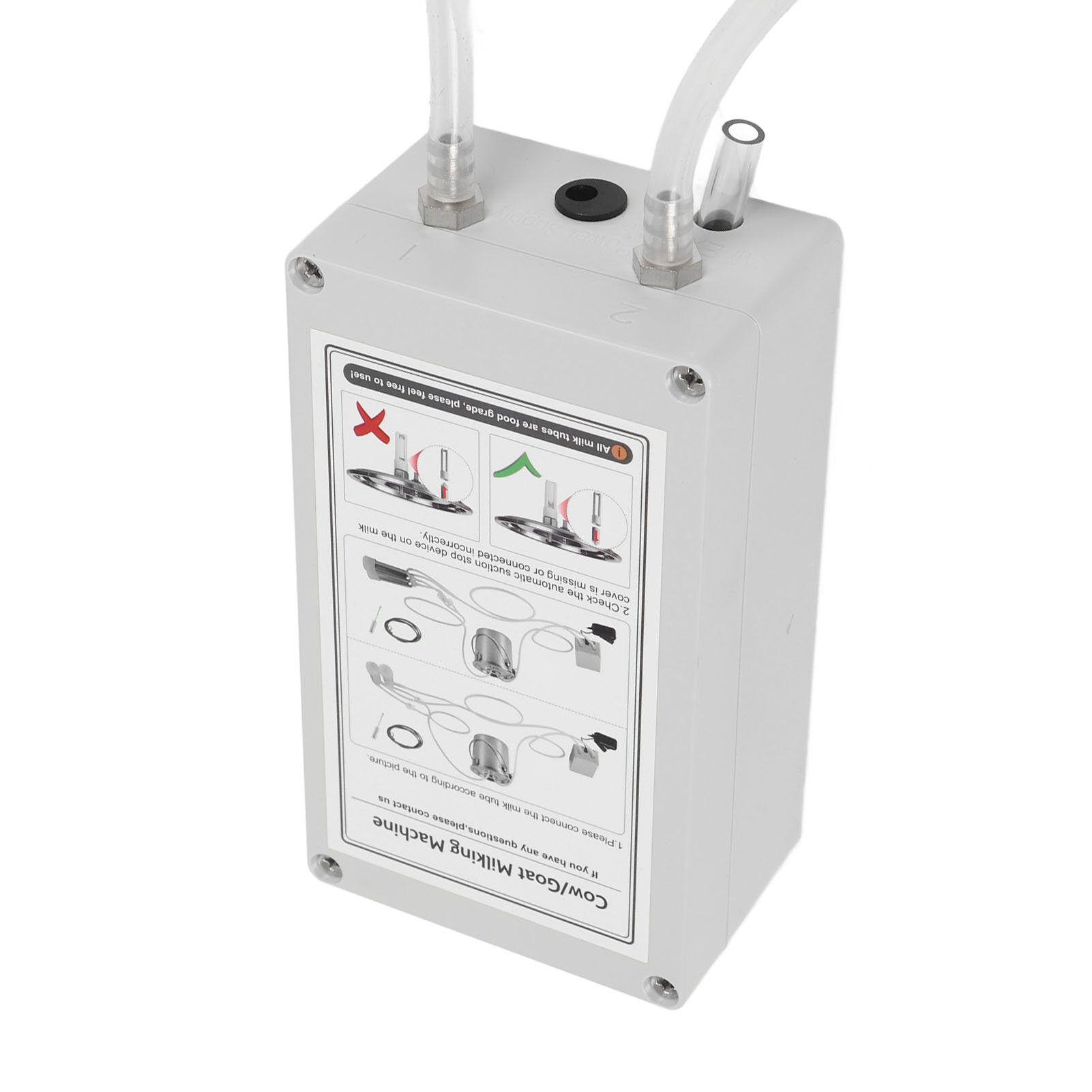 14L Электрический доильный аппарат для коров, подключаемый пульсирующий вакуумный насос, нержавеющая сталь, доильный аппарат для коров для пастбища