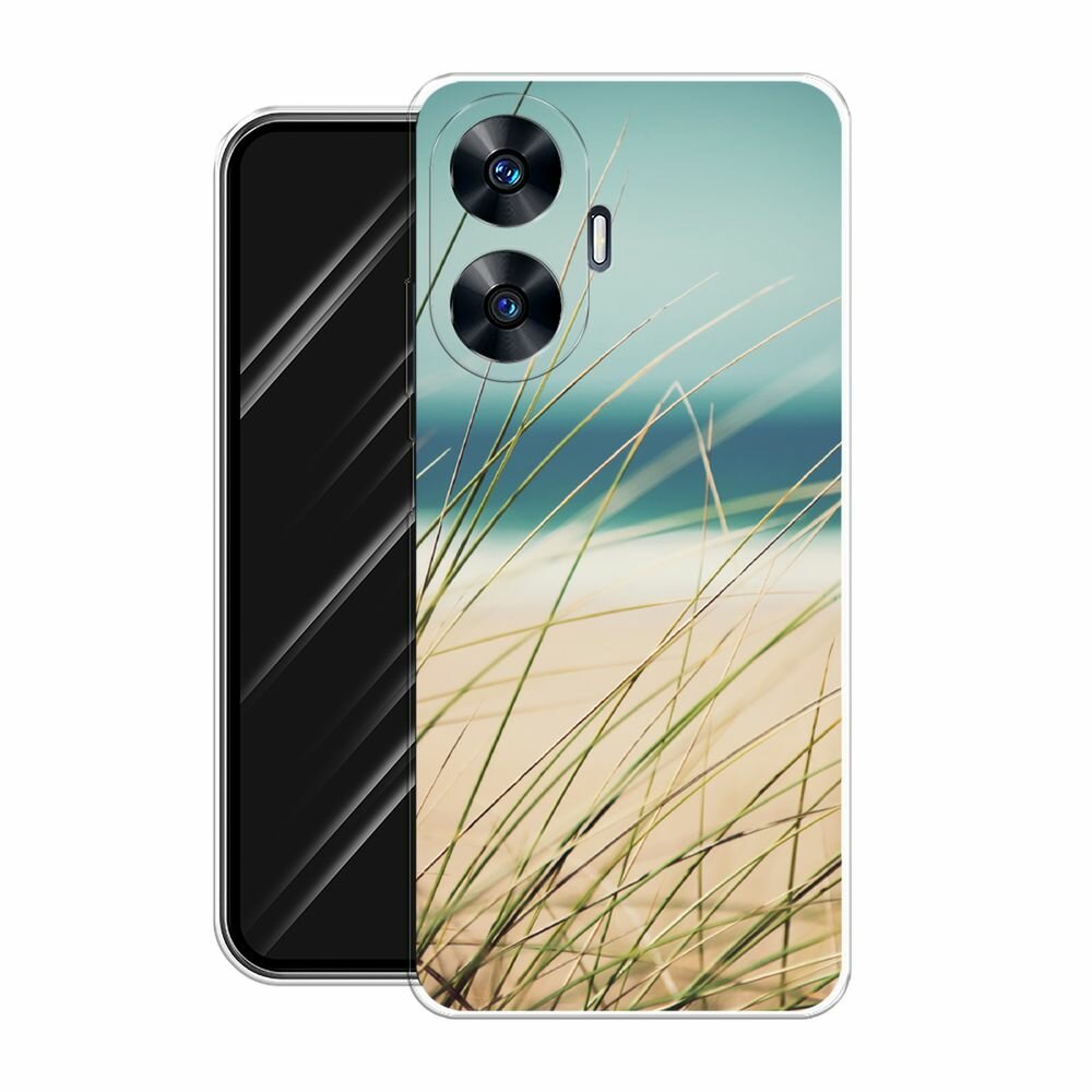 Силиконовый чехол на Realme C55 / Реалми C55 с принтом "Морской пляж" — фото 1