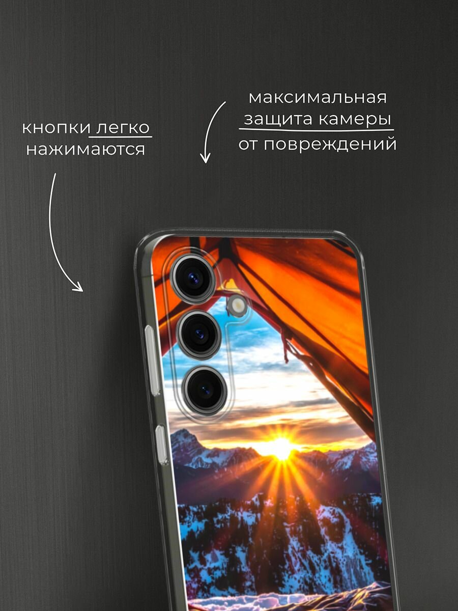 Чехол на Samsung Galaxy S25 / Самсунг S25 с принтом "Горы 7" — фото 1