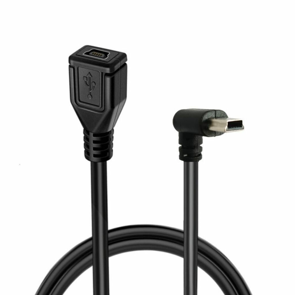 Mini USB Male to 5Pin Female удлинительный кабель адаптер для камеры, - Перевернутый стиль