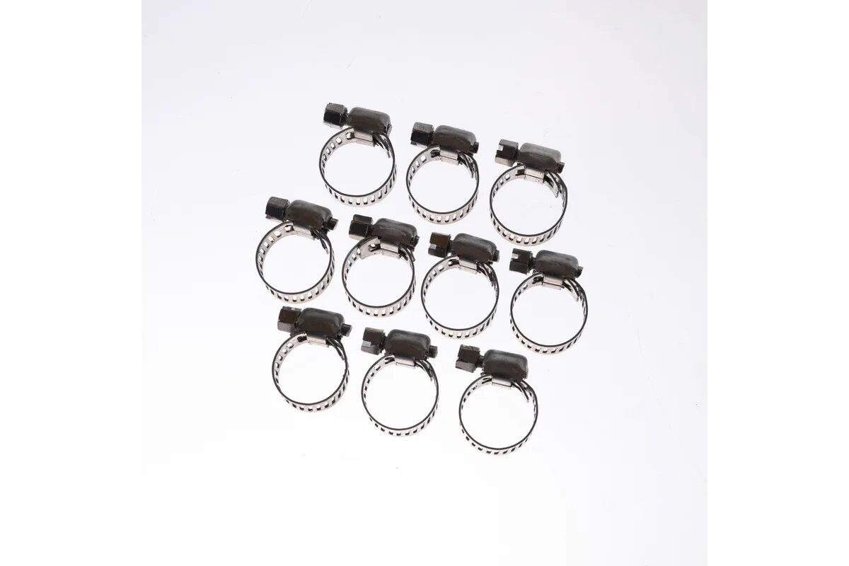 HG Червячный хомут 10-16 мм из нержавеющей стали, набор из 10 шт крепления труб и кабелей