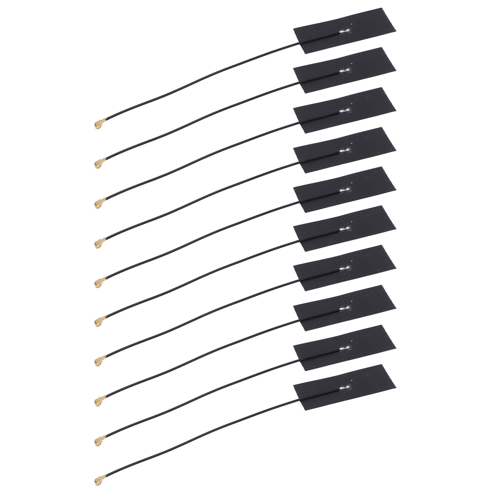 10pcs Ipex Antenna 433MHz 5DBI RG1.13 Линия 5W FPC мягкая плата Внутренняя антенна для модуля передачи данных Drone