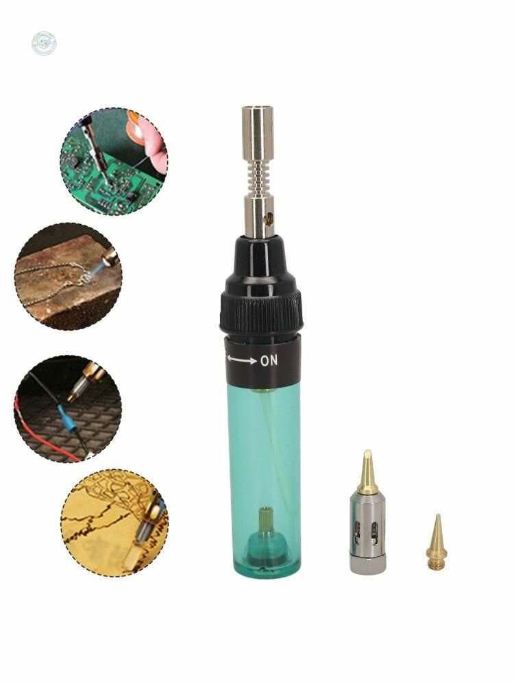 Газовый паяльник с регулируемым пламенем 1300 C, универсальный инструмент для пайки, сварки и кухонных работ, портативный бутановый паяльник без проводов