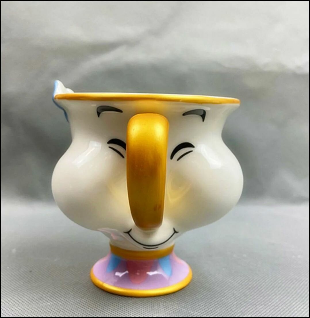 Большая чашка для чая с Чипом из мультфильма Красавица и чудовище оригинальный подарок для фанатов, качественная керамика, яркий дизайн