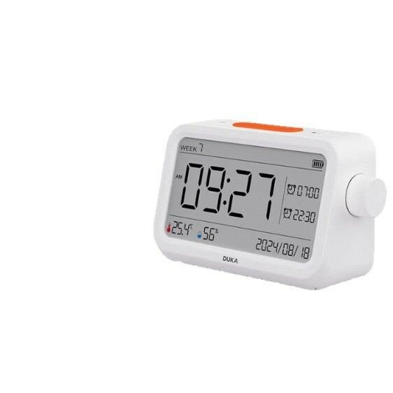 Умный будильник Xiaomi Atuman Duka MT2 с термометром, гигрометром и подсветкой контроль температуры и влажности в режиме реального времени