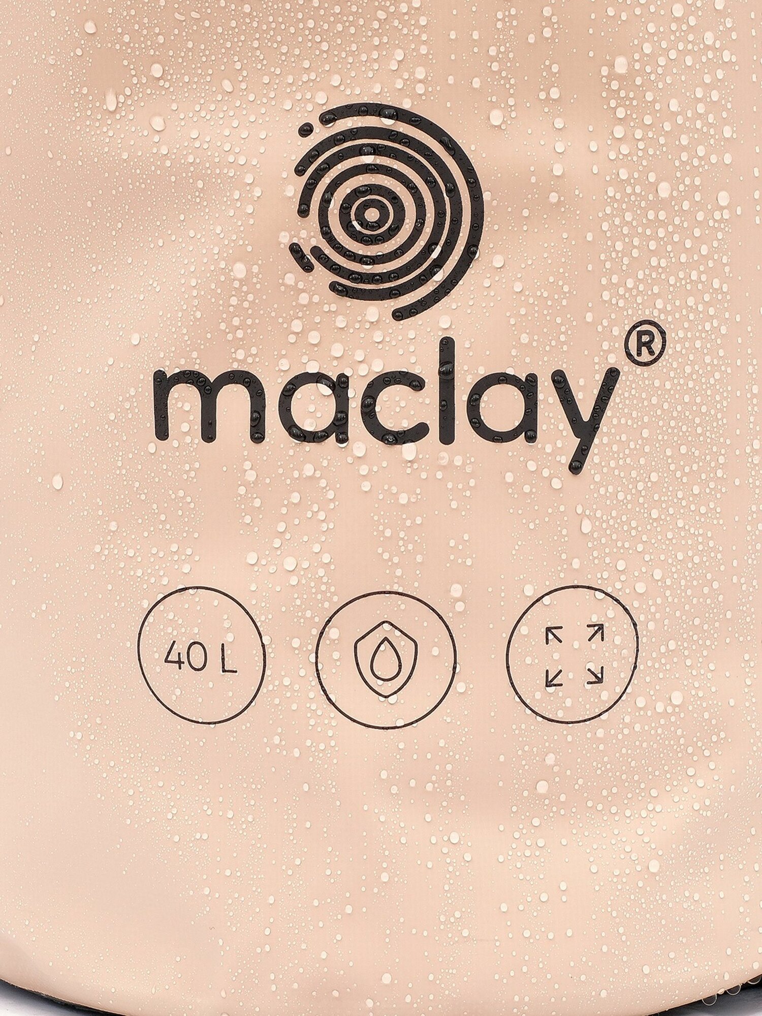 Гермомешок туристический Maclay , объем 30 L , 500D , цвет бежевый