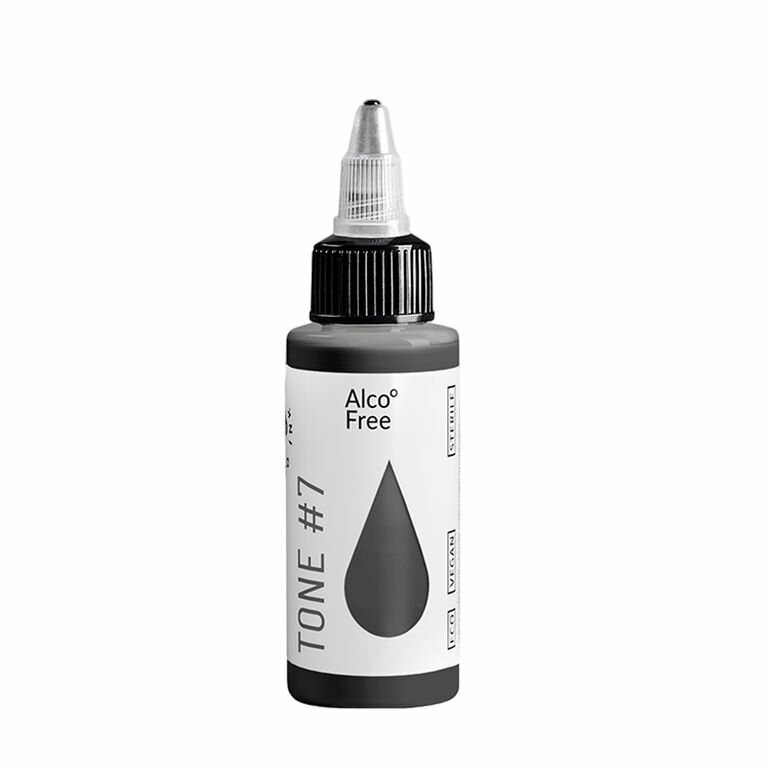 Краска для тату серая GREY PASTEL DARK SET - TONE #7 Gallery Tattoo Ink, 50 мл