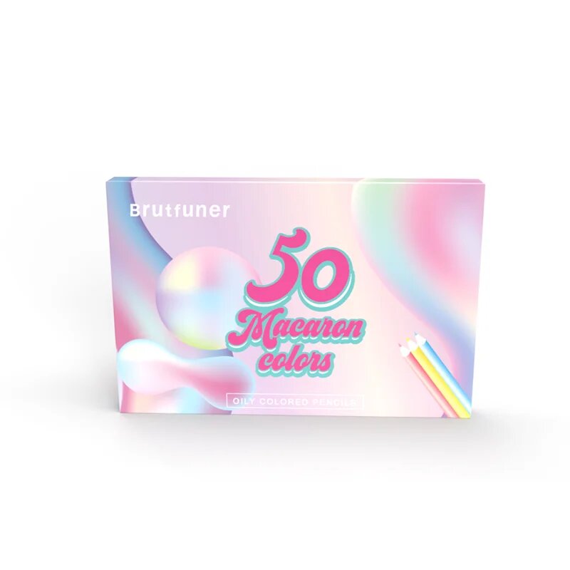 Brutfuner пастельные цветные карандаши 50 цветов 50 Macaron Colors