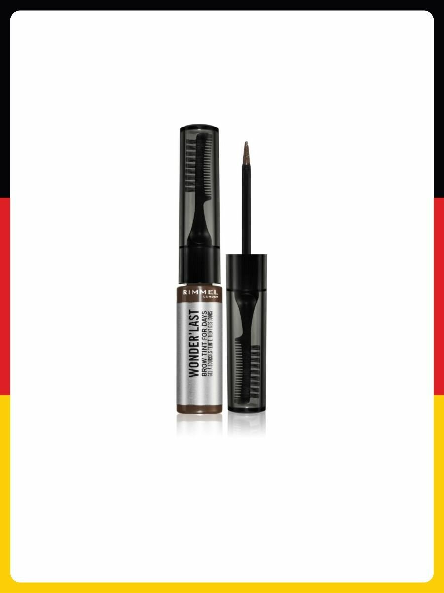 Краска для бровей Rimmel Wonder'Last semi-permanent gel eyebrow tint 003 Medium Brown, 4,5 мл