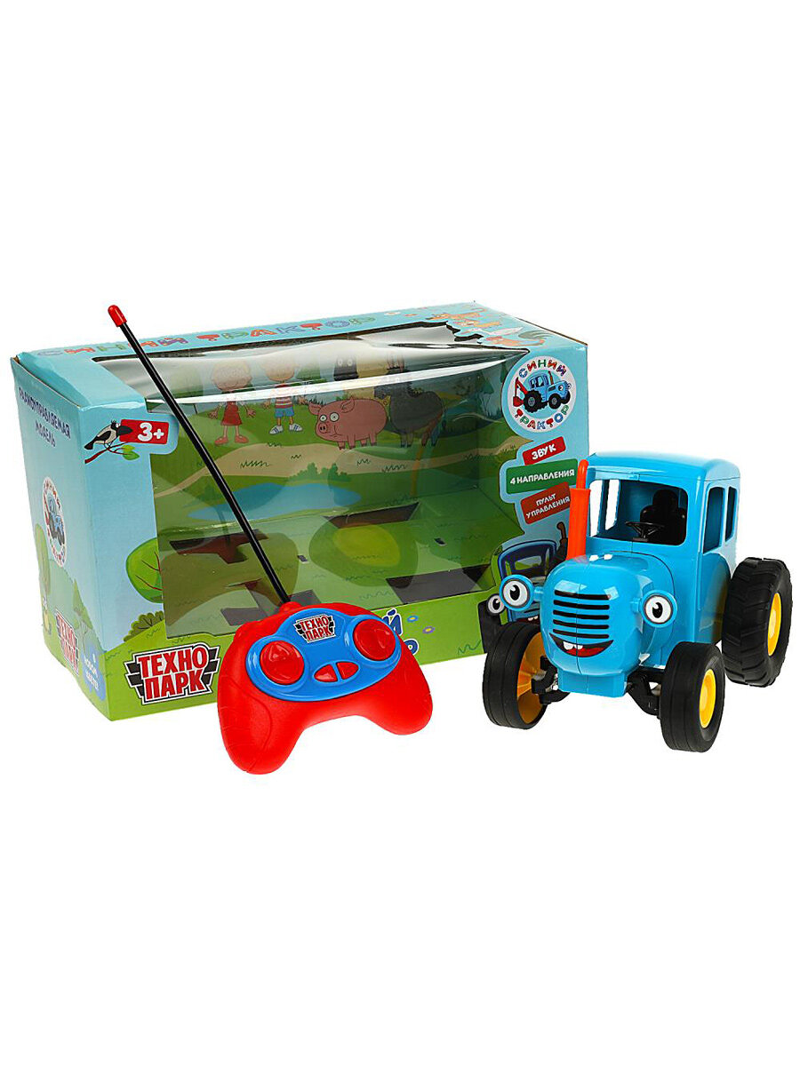 Технопарк Машина на р/у Синий трактор 20 см звук, синий ВLUТRА-20RСS-ВU с 3 лет