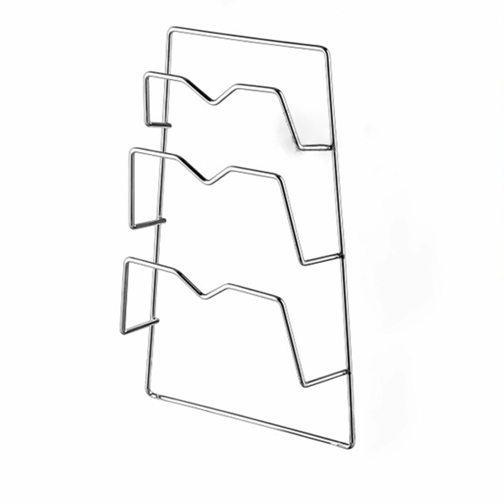 Настенная стойка для крышки кастрюли, 3-слойная многофункциональная подставка для крышки из нержавеющей стали, стеллаж для хранения разделочной доски для кухни