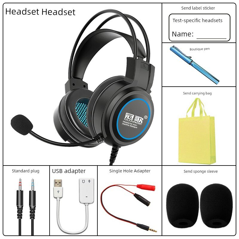 Наушники для прослушивания на английском языке с двойным разъемом 3,5 мм для записи, подготовки к экзаменам в средней