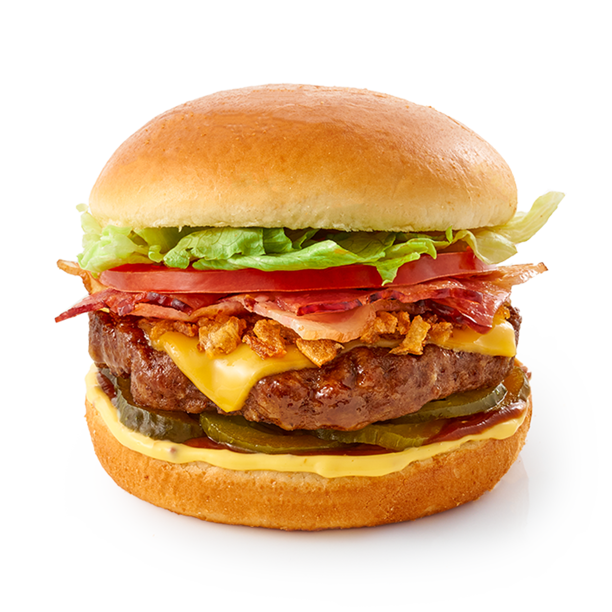 Бургер говяжий Классик-чиз с беконом «Есть Горячее»