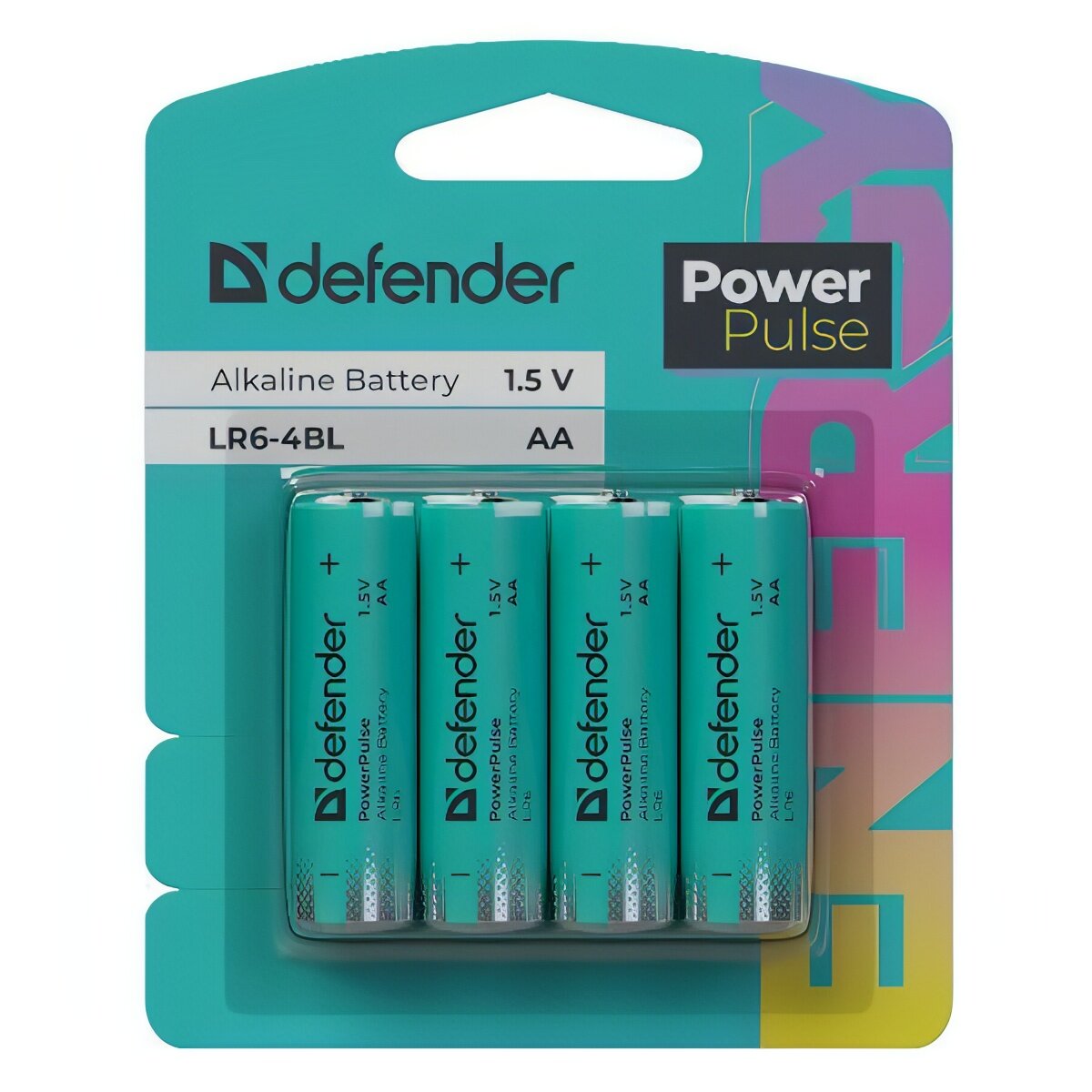 Батарея Defender LR6-4BL АА, блистер, 4 шт, PowerPulse