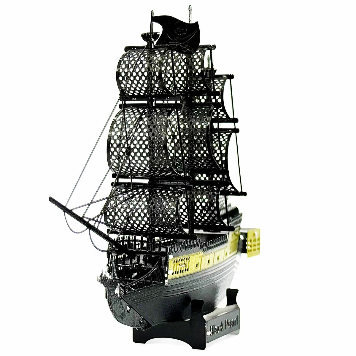 Пиратский корабль 3D металлическая модель, DIY сборная без клея из нержавеющей стали для подростков и взрослых 14+ настольная декорация и подарок для любителей моделизма