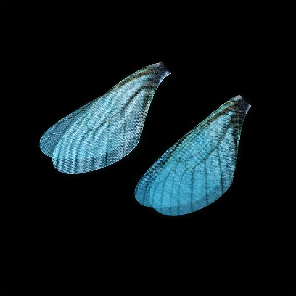 Симулированные Крылья Стрекозы Из Шифона, Небесно-Голубые, Для Рукоделия И Украшения, 50 Шт
