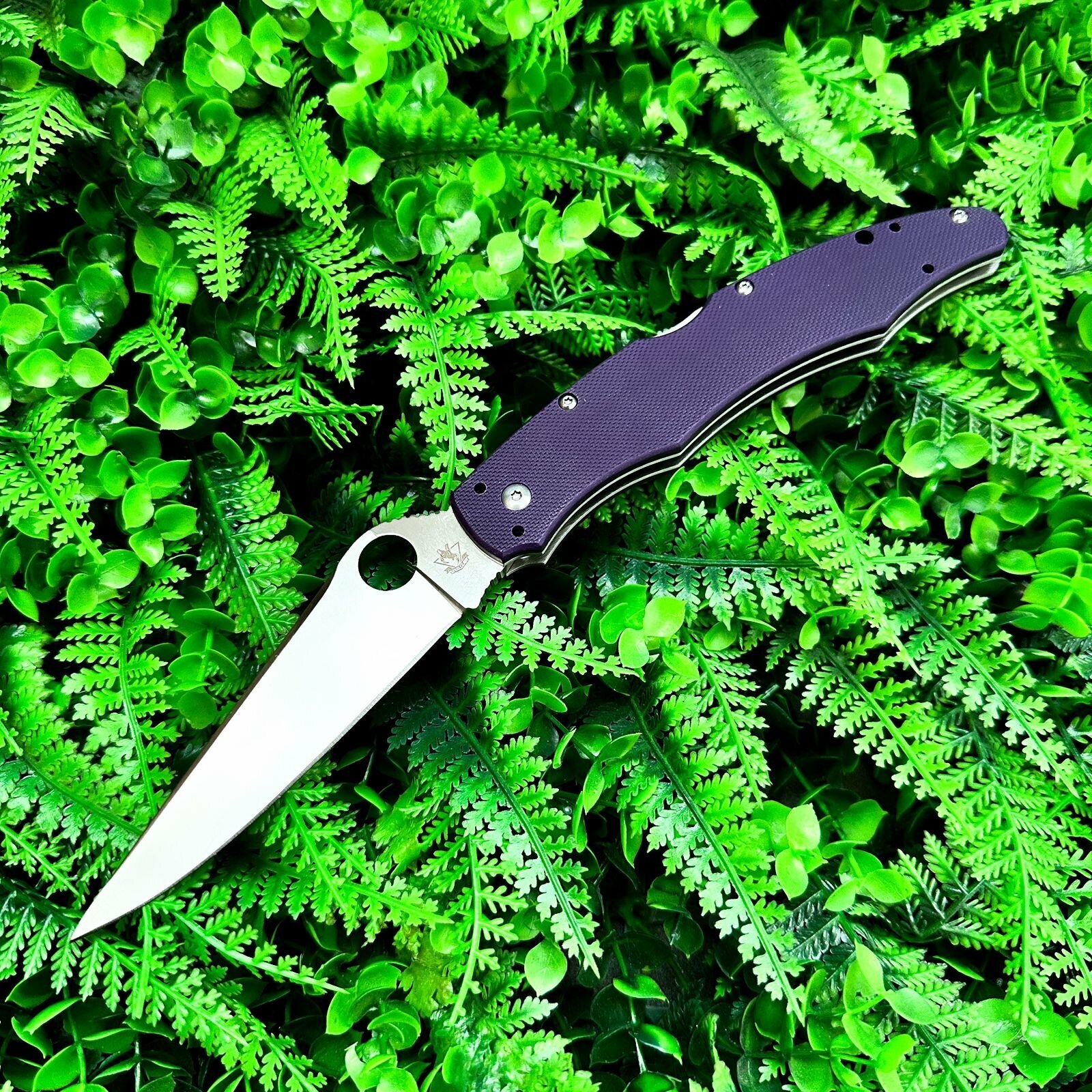 Складной нож Steelclaw Коп 04 сталь D2, рукоять фиолетовый G10.