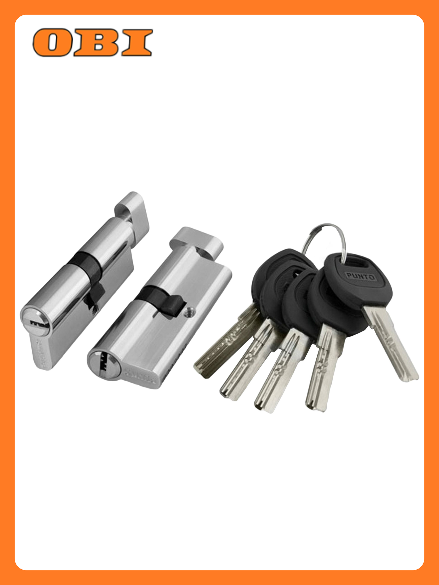 Цилиндр SIMPLE LIVING PUNTO A202 80 мм (35/10/35 мм) ключ/вертушка