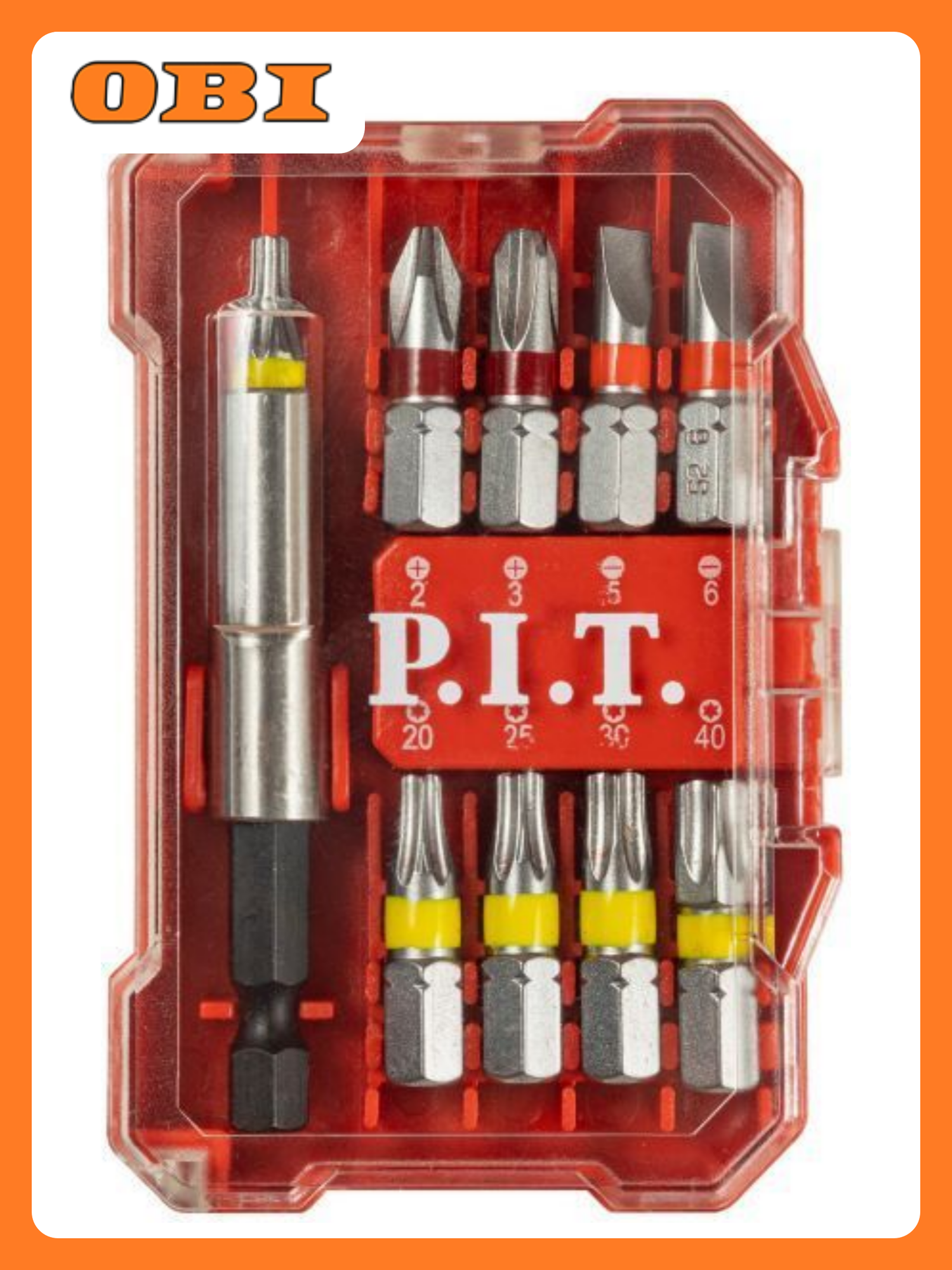 Набор бит P.I.T. 10шт(ASET04-0010)