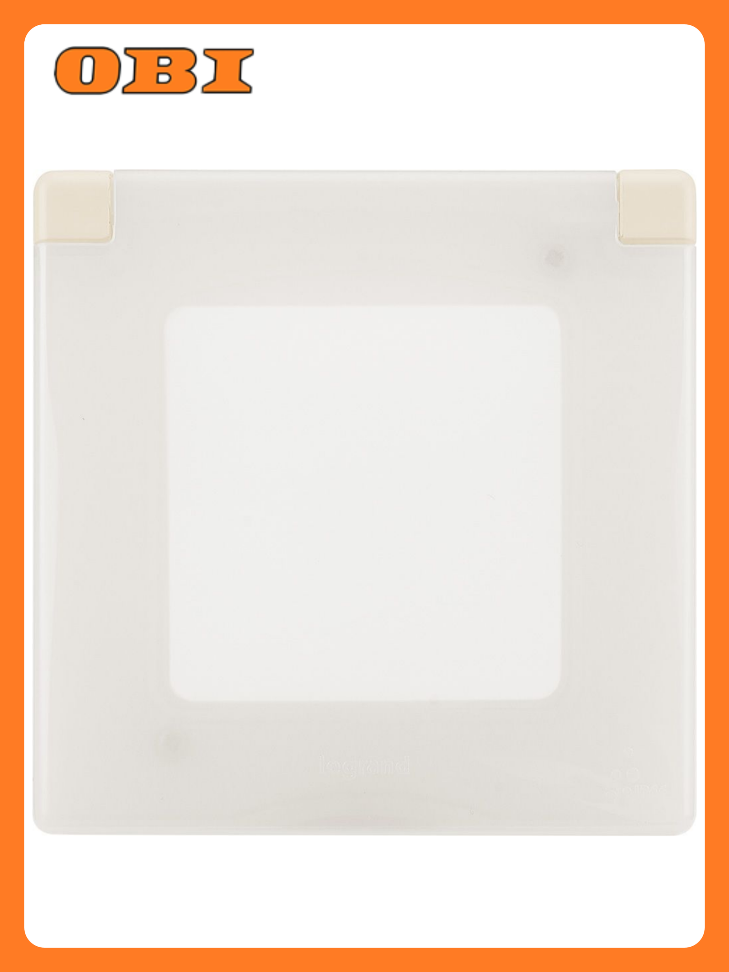 Рамка с защитной крышкой IP 44 LEGRAND INSPIRIA слоновая кость