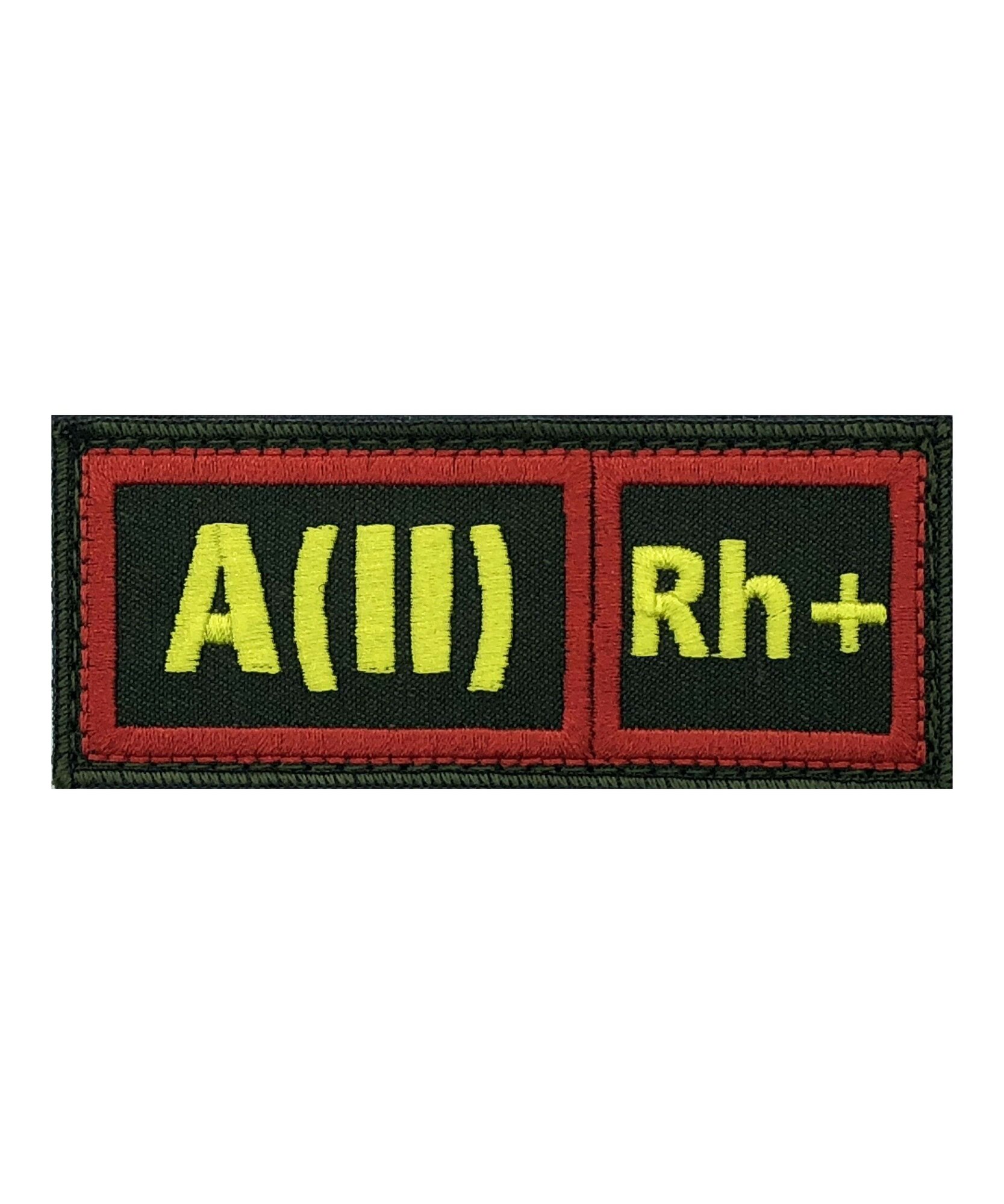 Нашивка группа крови вторая положительная вышитая на липе