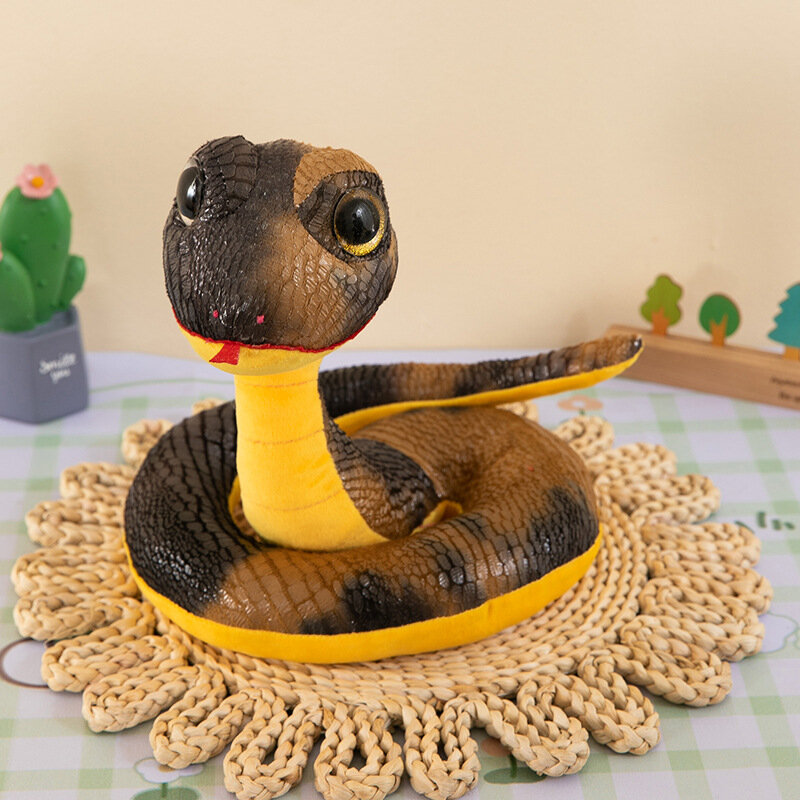 Новый симулятор змея плюшевая игрушка кукла украшение зодиак змей талисман спот трансграничная змея кукла