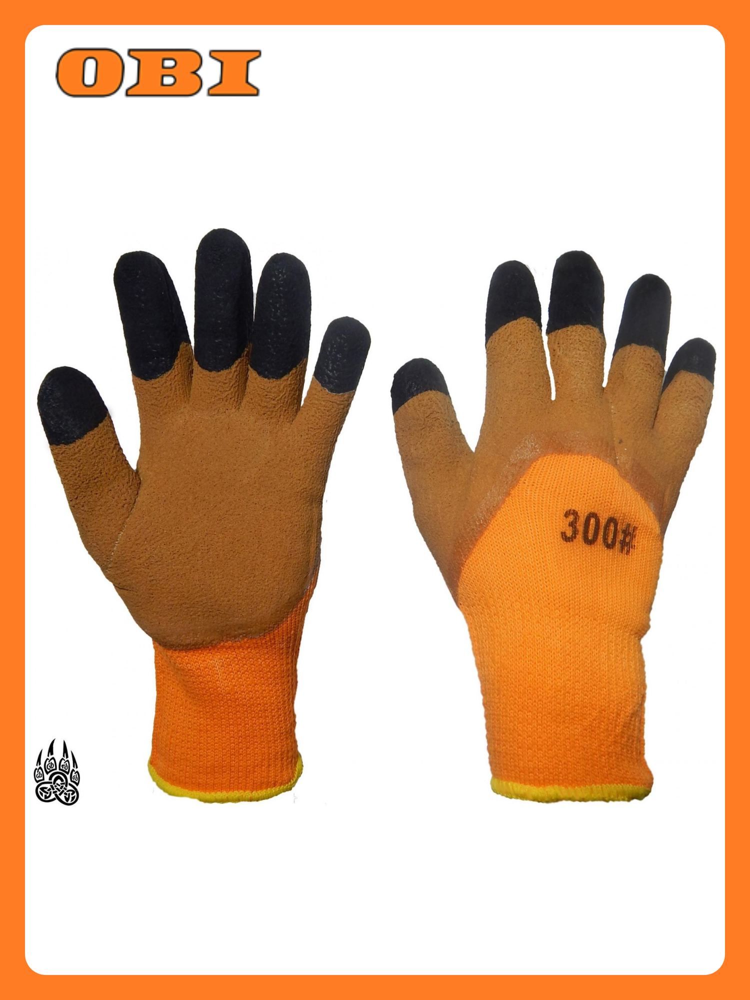 Перчатки акрил утеп 3/4 латекс ноготки