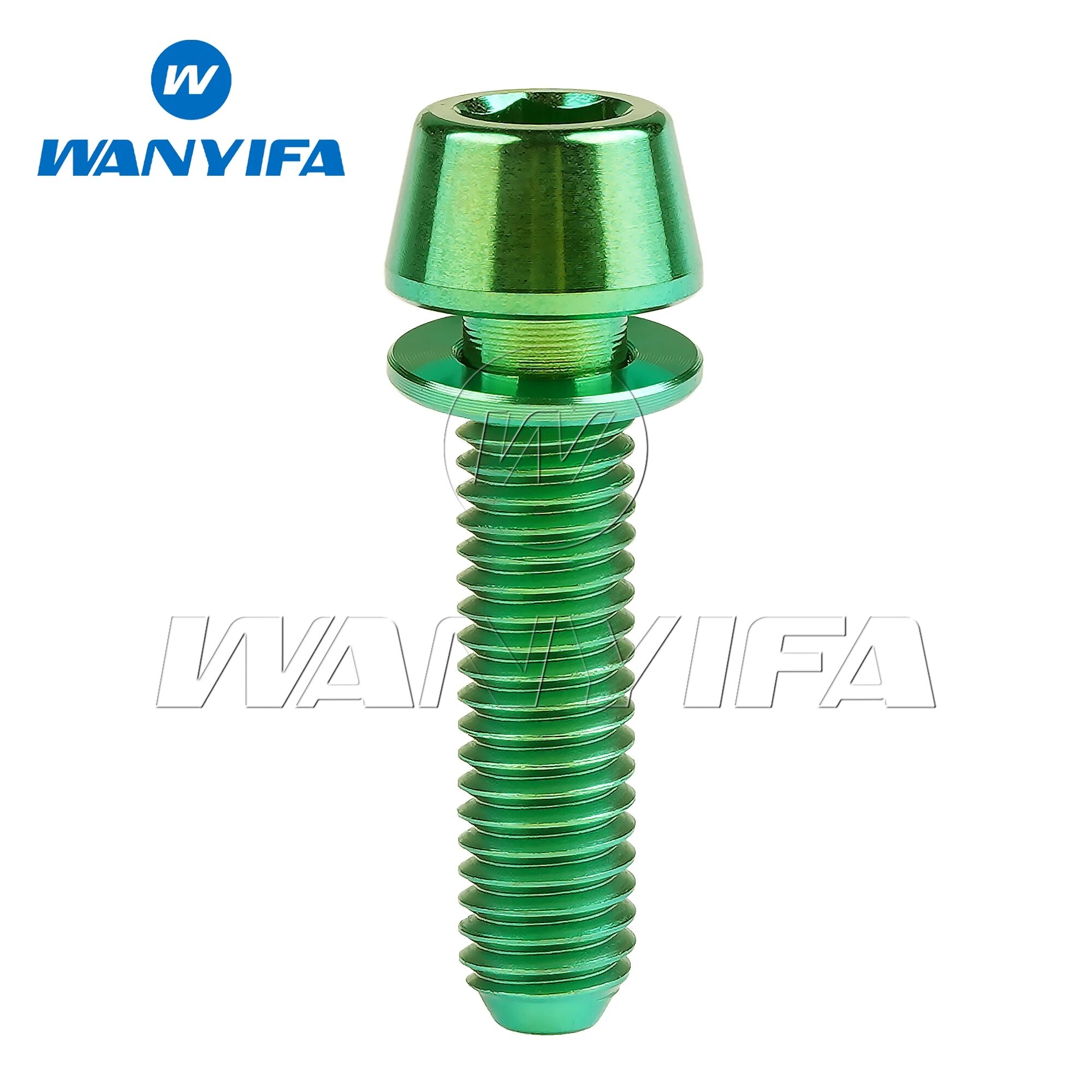 Wanyifa титановые болты для выноса велосипеда M5x16mm M5x18mm M5x20mm Green, 20 мм