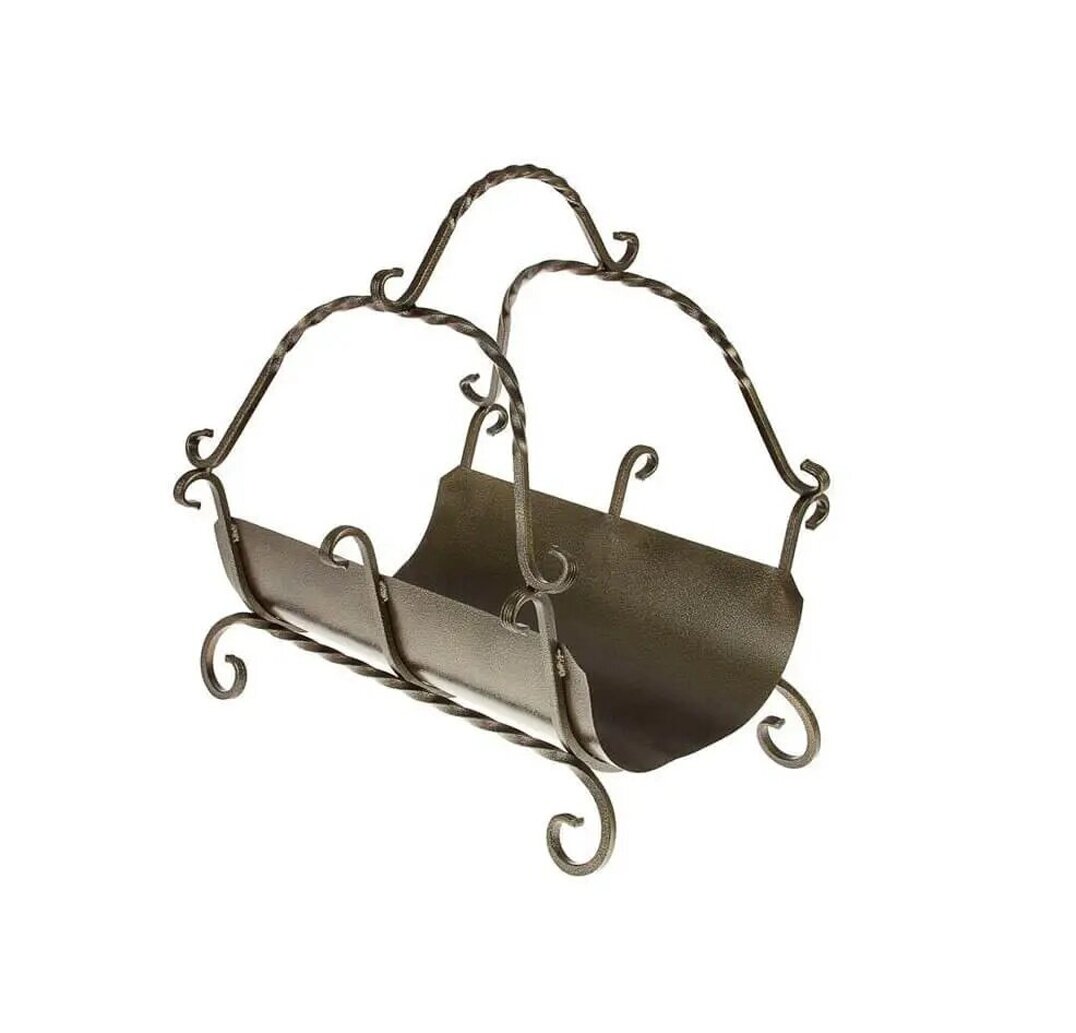 Дровница металлическая 58х48х58 см для хранения дров, из металла, устойчивая и практичная